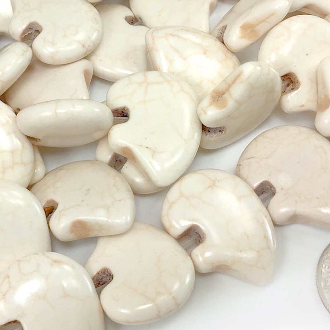 Cream White Zuni Style Bear Turquoise Bead Bear Stone Magnesite ...