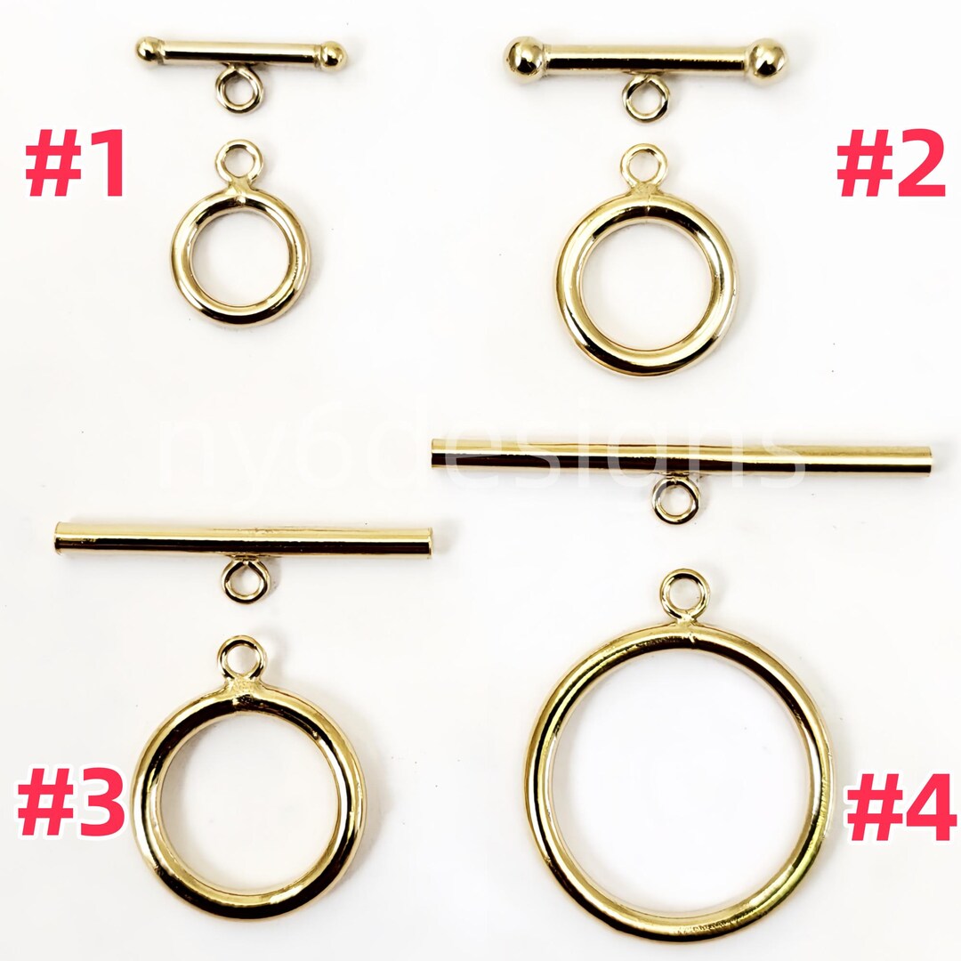 14K Gold Filled Toggle Clasp - Bar and Ring Jewelry Closure 9-20mm - Etsy