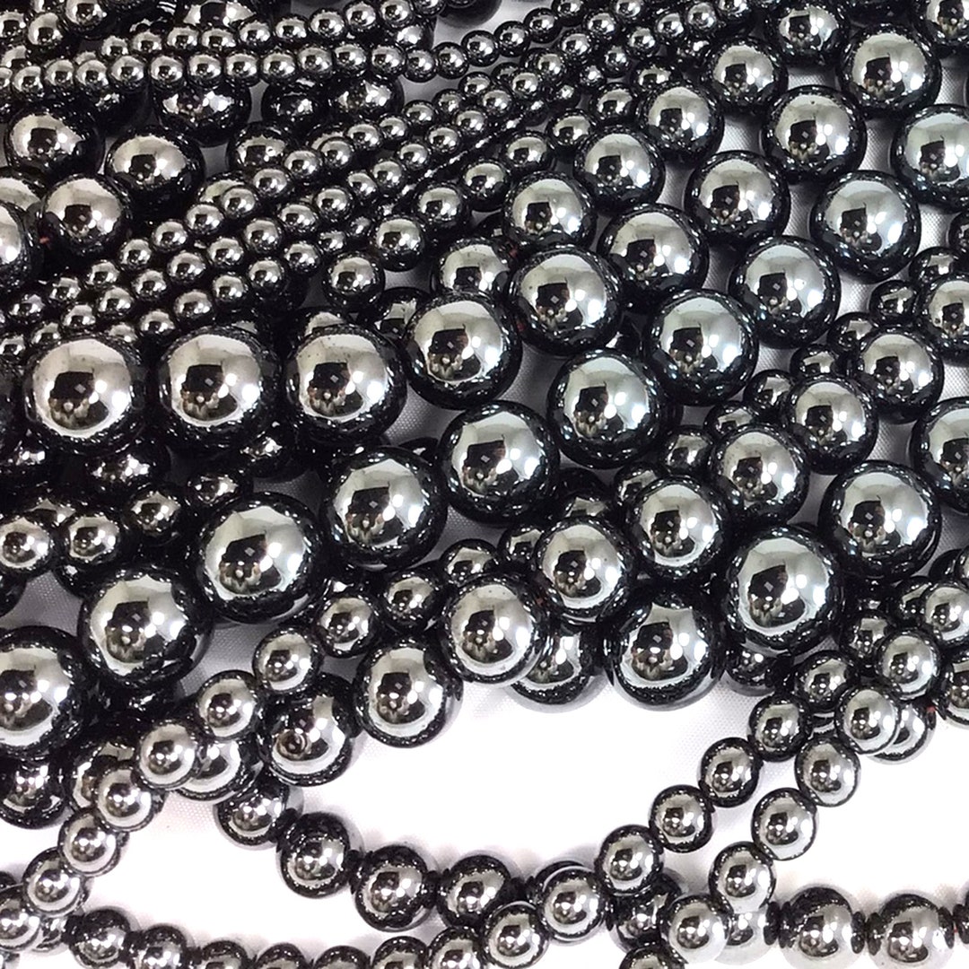 Hematite Beads Shiny Hematite Heavy Metal Silver Hematite Natural ...