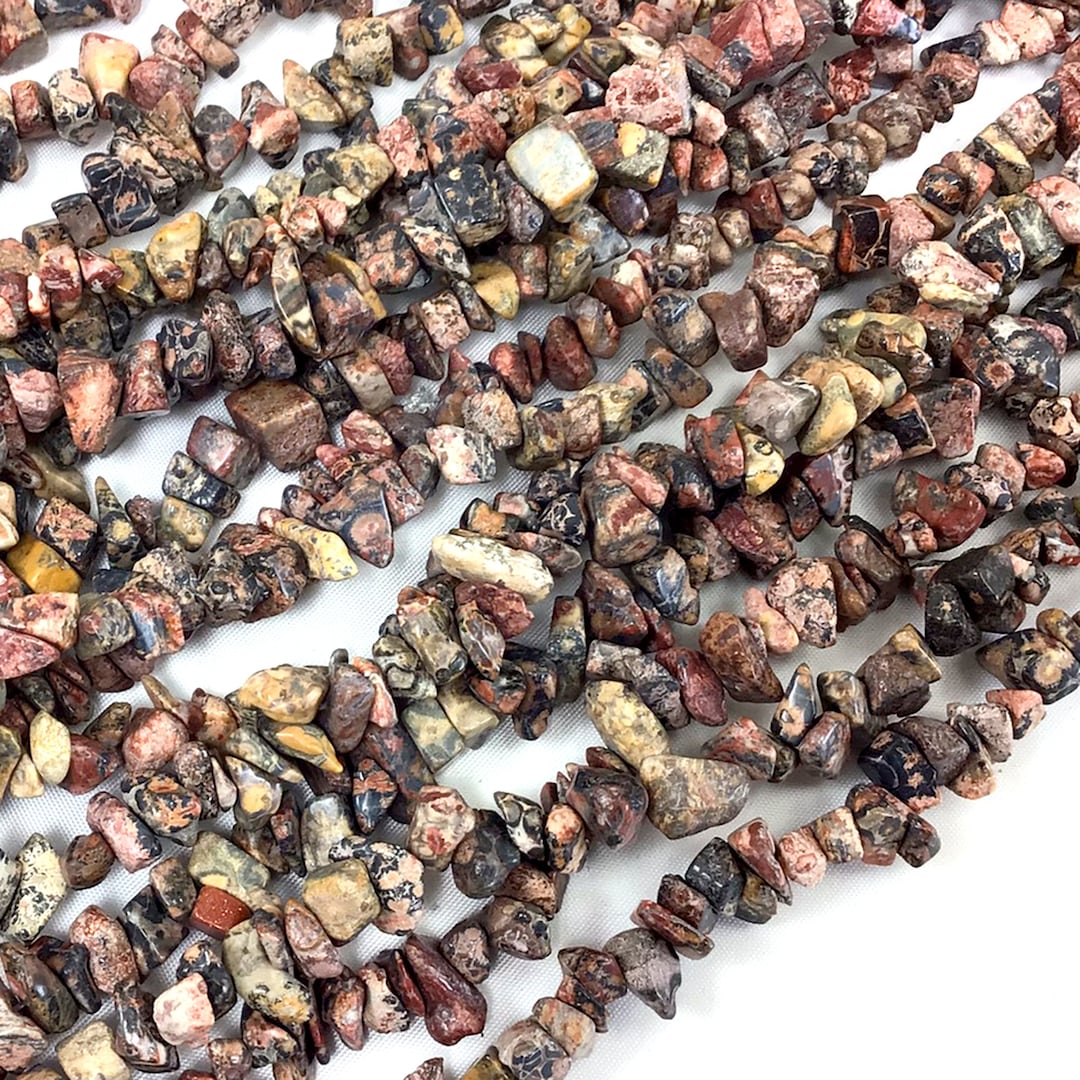 Natural Leopard Skin Jasper Beads | Jasper Chips Bead | 7mm-10mm ...