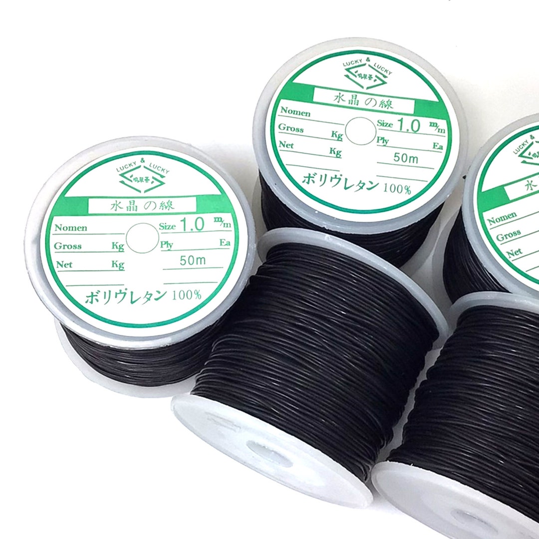 1.0mm Black Elastic Cord String – Jewelry Making Thread for Bracelets ...