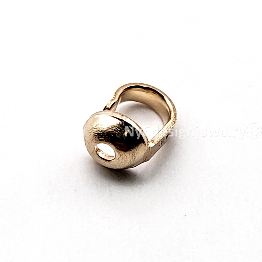14K Gold Filled Clamshell Bead Tips 3x5mm With 1mm Hole 6pcs– Knot ...