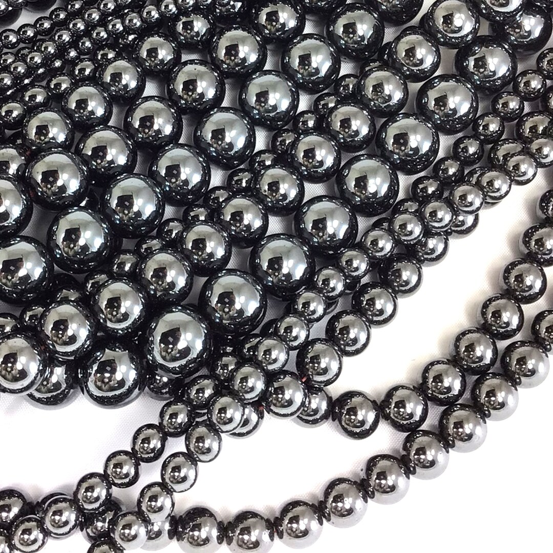 Hematite Beads Shiny Hematite Heavy Metal Color Hematite Natural ...