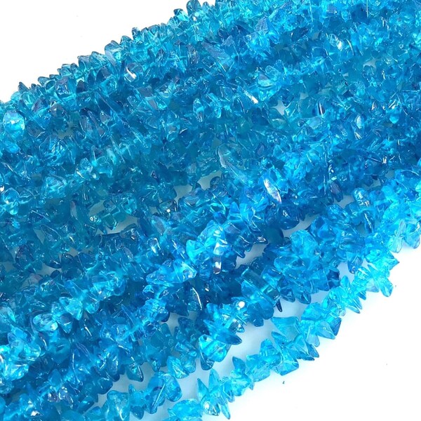 Blue Glass Chips - Etsy