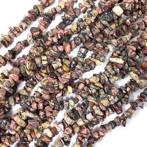 Natural Leopard Skin Jasper Beads | Jasper Chips Bead | 7mm-10mm ...