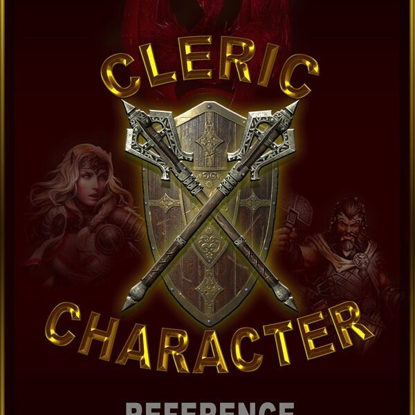 Cleric Character Sheet - Etsy