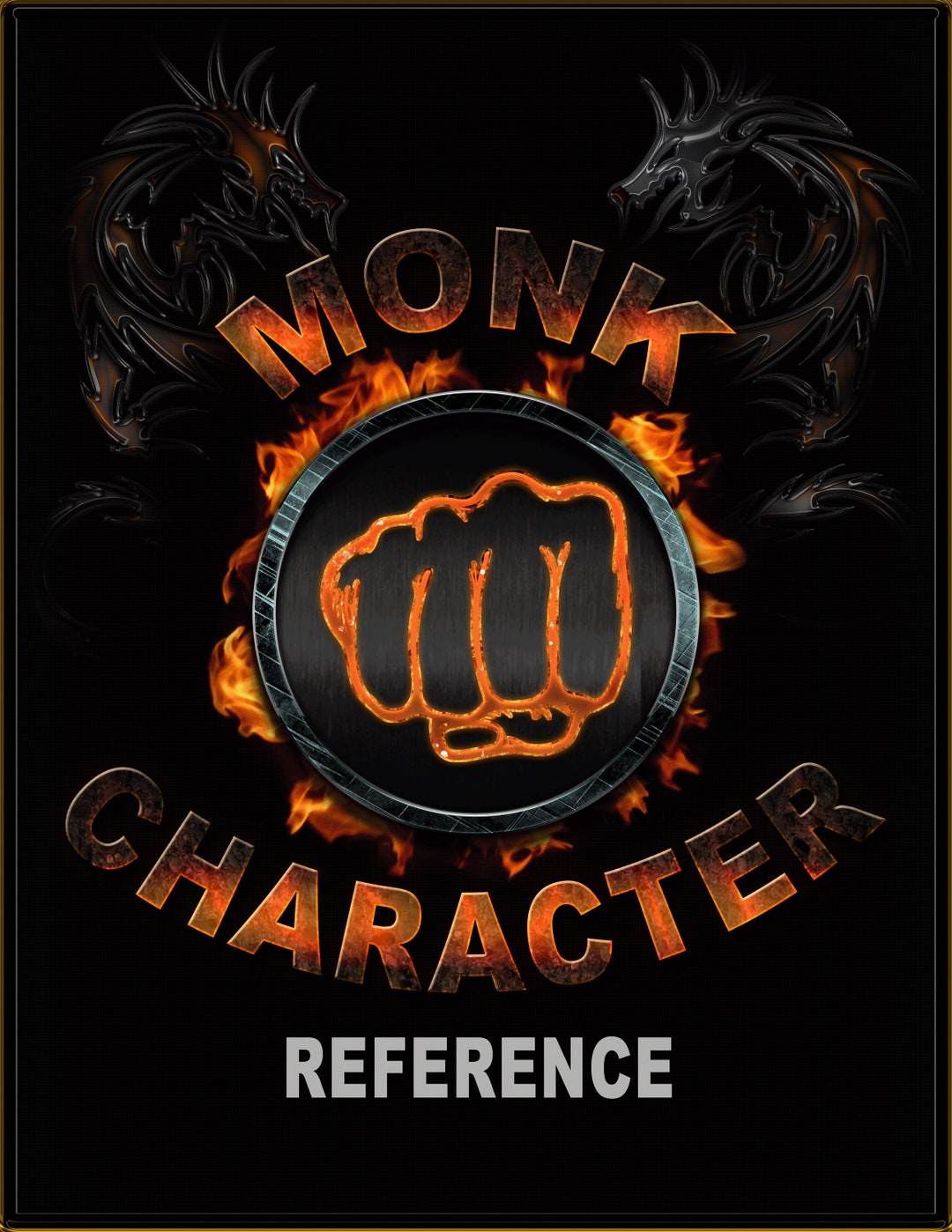 Monk Class-specific Character Record Sheets PGF Digital - Etsy