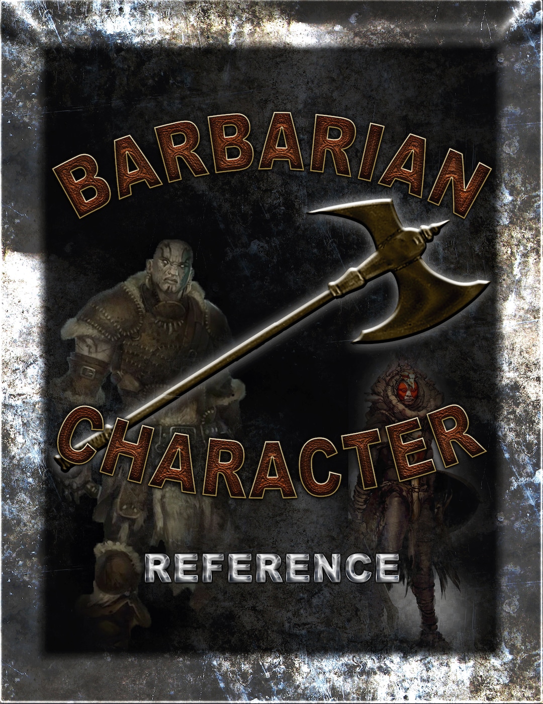 Barbarian Class-specific Character Reference Sheet (PDF, Fully ...