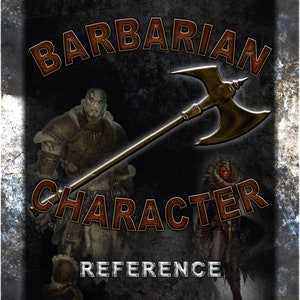 Barbarian Class-specific Character Reference Sheet (PDF, Fully ...