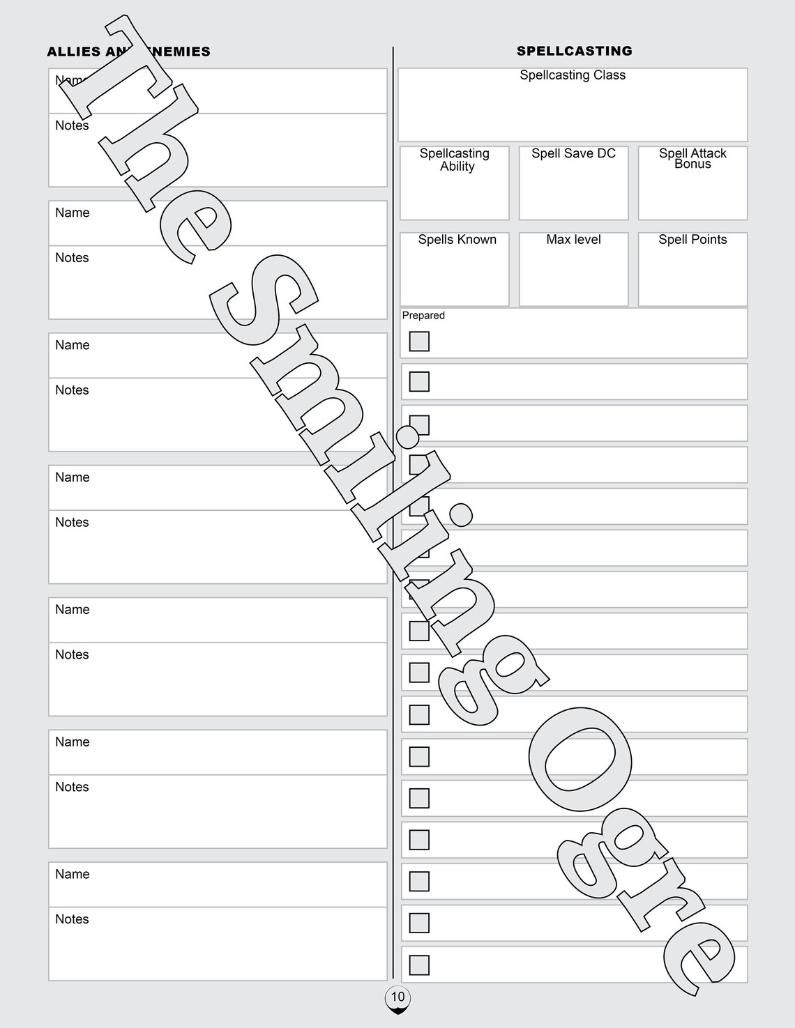 Barbarian Class-specific Character Reference Sheet PDF, Fully ...