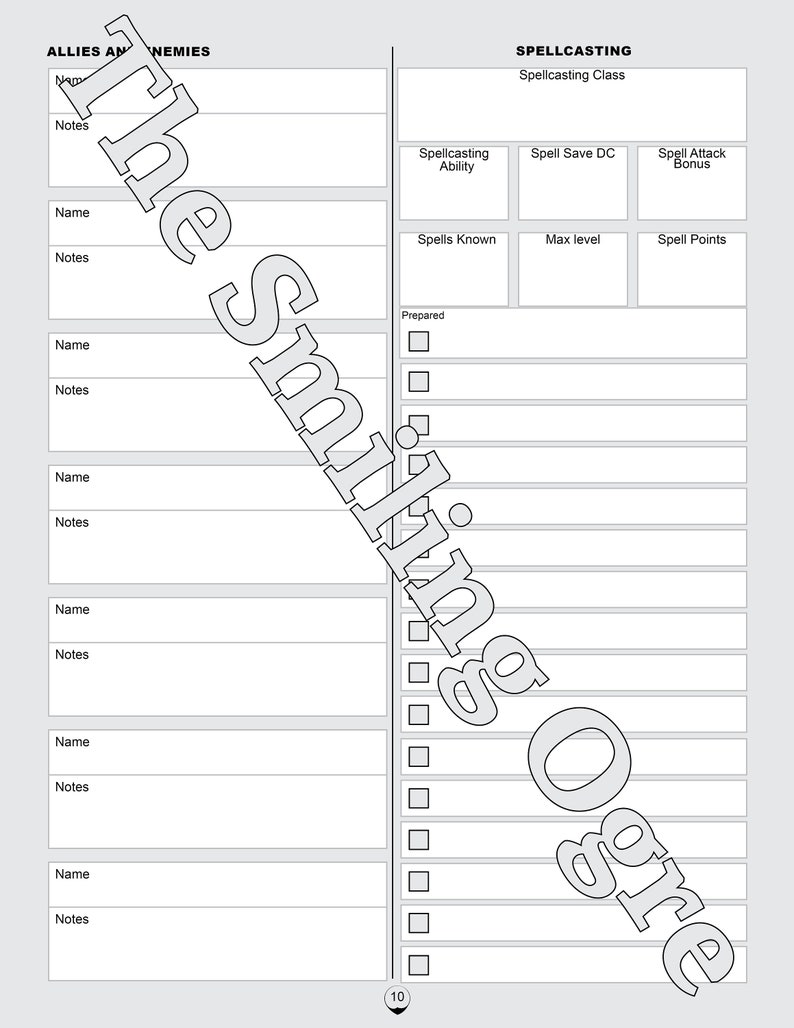 Barbarian Class-specific Character Reference Sheet PDF, Fully ...