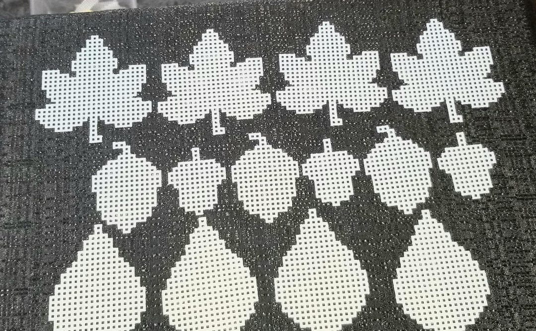 Maple Leaf, Birch Leaf and Acorns, Fall and Autumn, 14 Items, Plastic ...