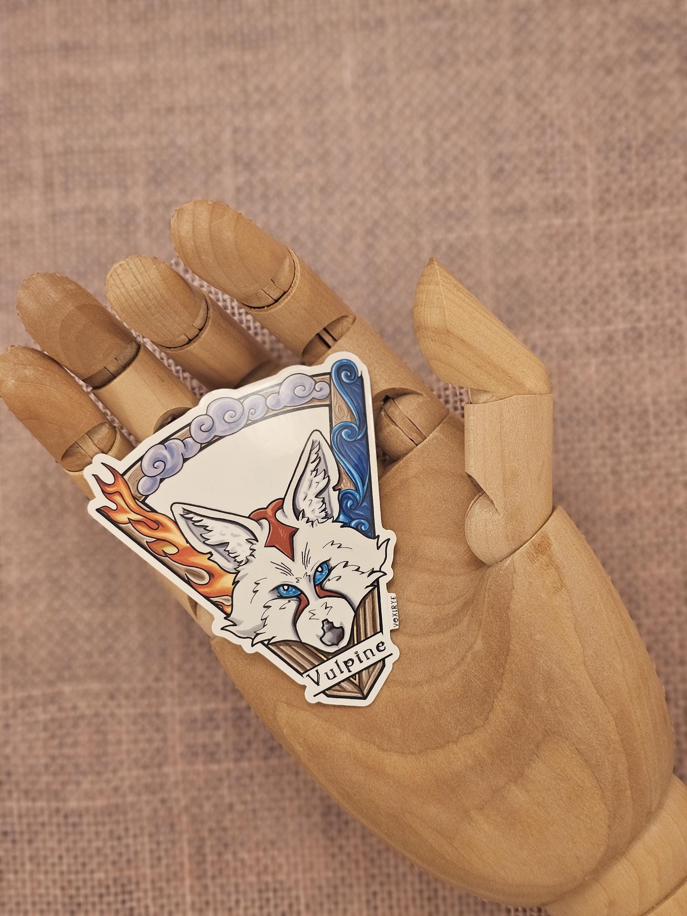 Vulpine Race Sticker Dungeon and Dragon Gift for Friend Fantasy Gift for Role Player Gift for ...