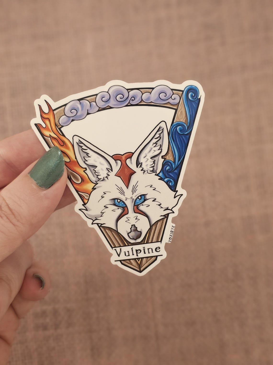 Vulpine Race Sticker Dungeon and Dragon Gift for Friend Fantasy Gift ...