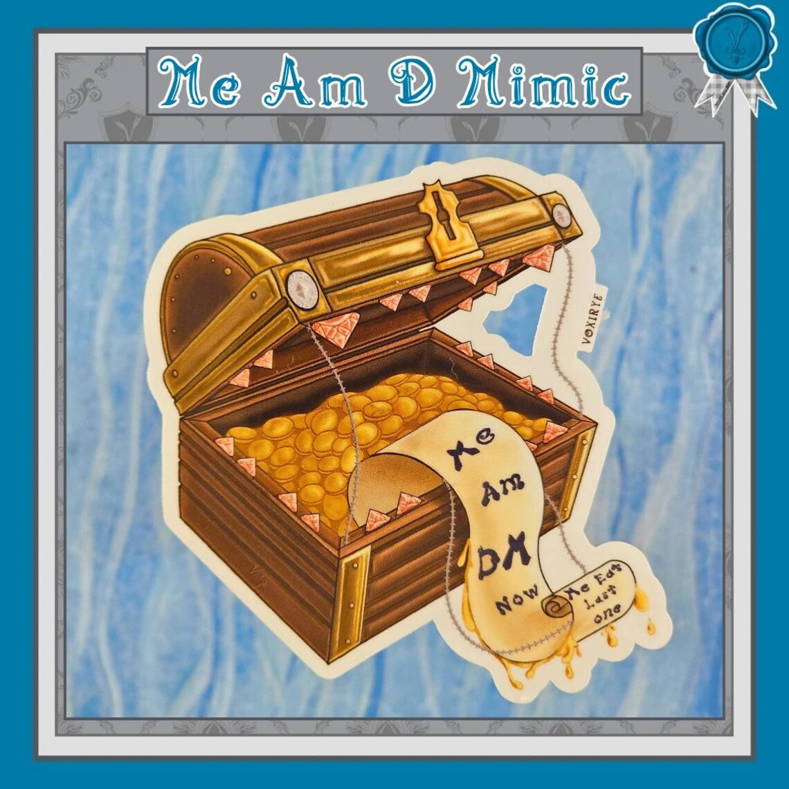 Me Am DM Mimic Sticker Dungeon and Dragon Gift for Friend Fantasy Gift ...