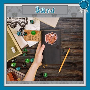 Bard Class Sticker Dungeon and Dragon Gift for Friend Fantasy Gift for ...