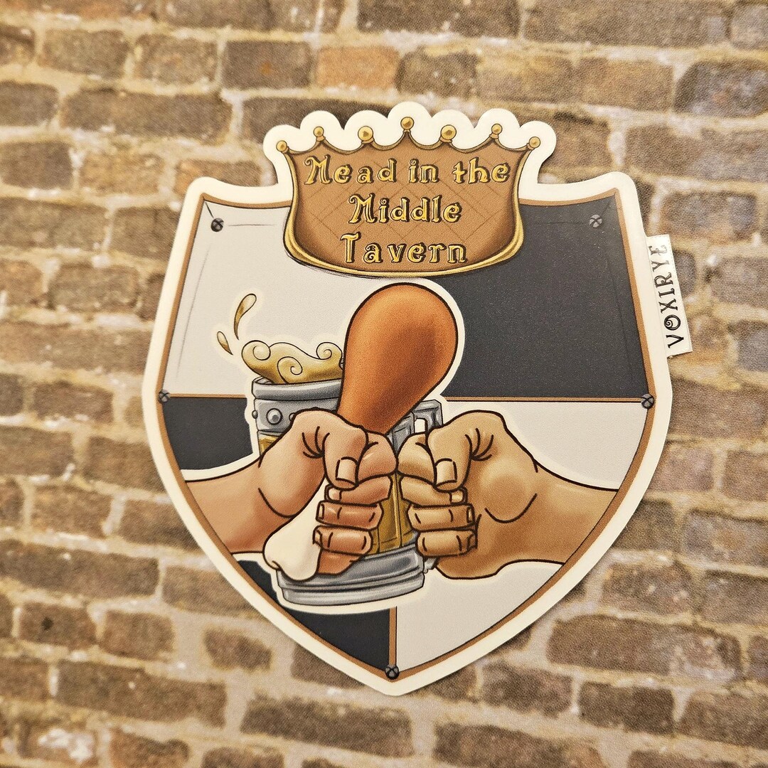 Mead in the Middle Sticker Dungeon and Dragon Gift for Friend Fantasy ...