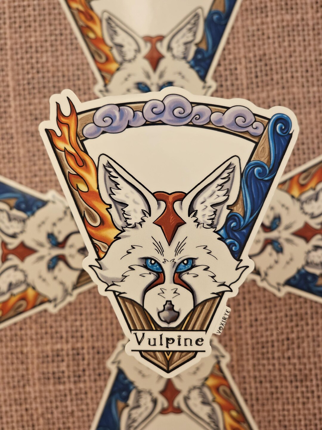 Vulpine Race Sticker Dungeon and Dragon Gift for Friend Fantasy Gift ...
