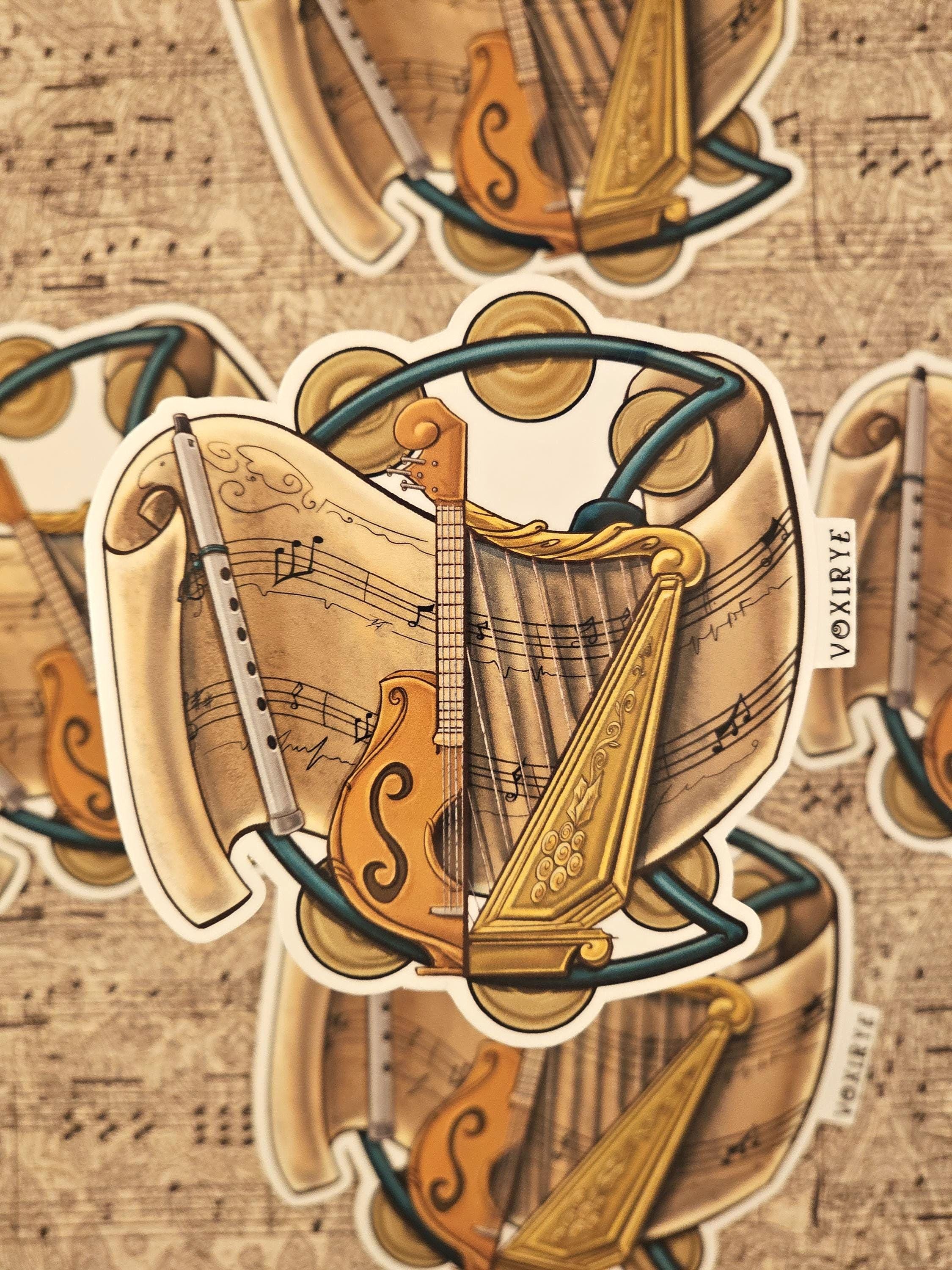 Bard Class Sticker Dungeon and Dragon Gift for Friend Fantasy Gift for ...