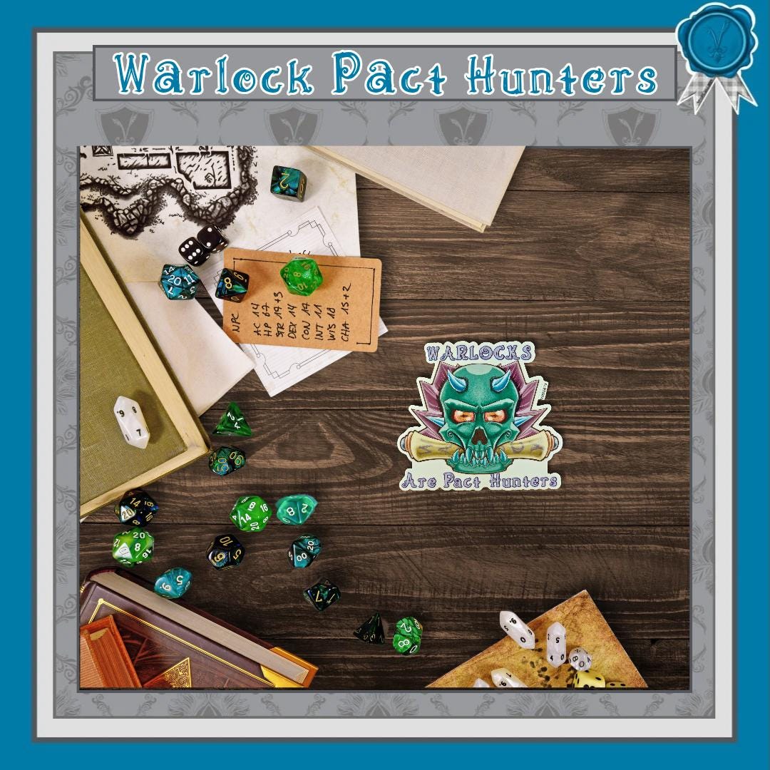 Warlock Pact Gift Dungeon and Dragon Gift for Friend Fantasy Gift for ...