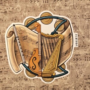 Bard Class Sticker Dungeon and Dragon Gift for Friend Fantasy Gift for ...
