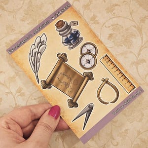 Cartographer Apparatus Sticker Sheet Gift for Friend Fantasy Gift for ...