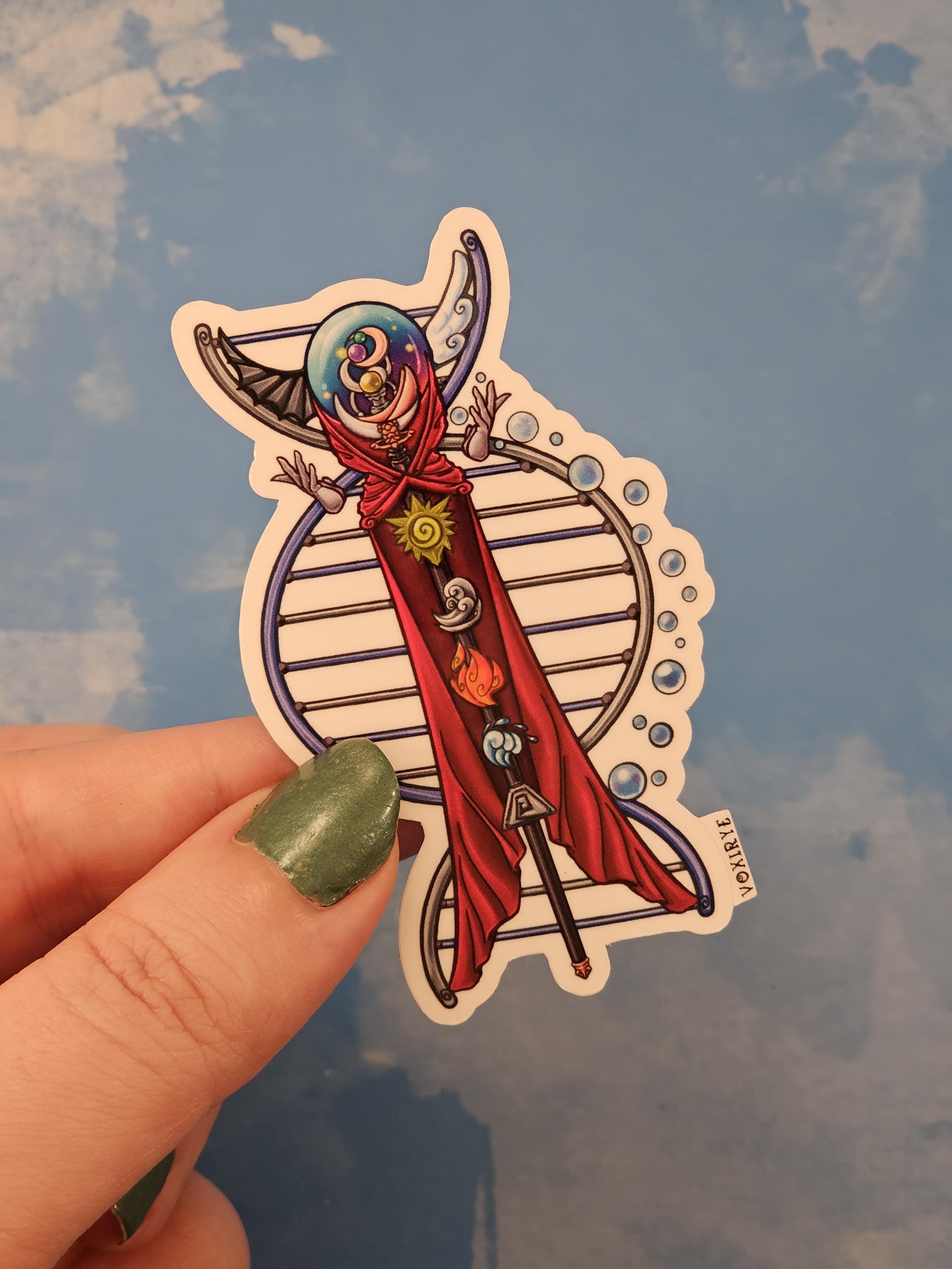 Sorcerer Class Sticker Dungeon and Dragon Gift for Friend Fantasy Gift ...