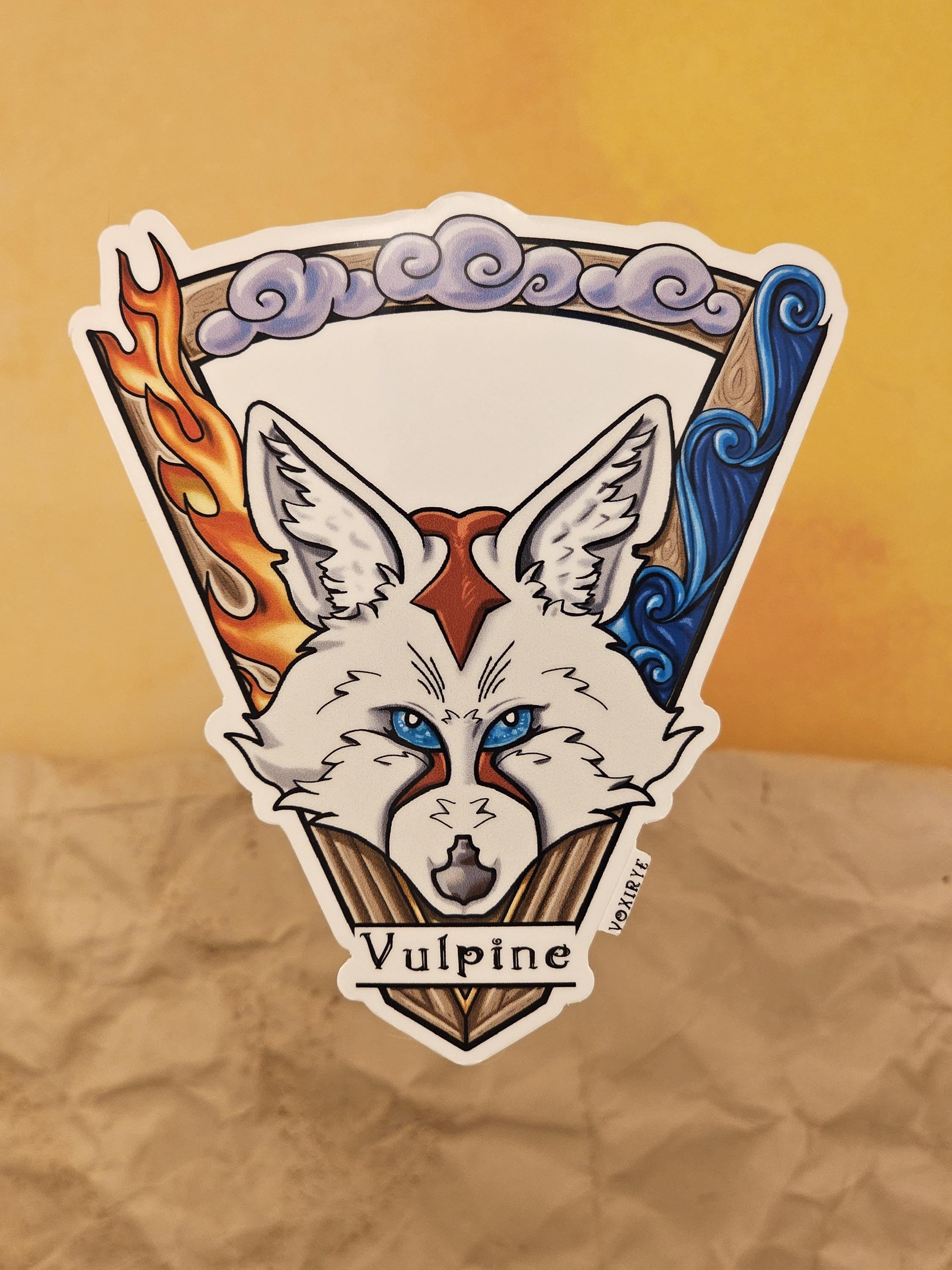 Vulpine Race Sticker Dungeon and Dragon Gift for Friend Fantasy Gift ...