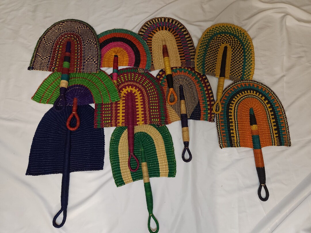Handwoven Bolga Fan, African Wall Art, Decorative Fan, Boho Wall Art ...