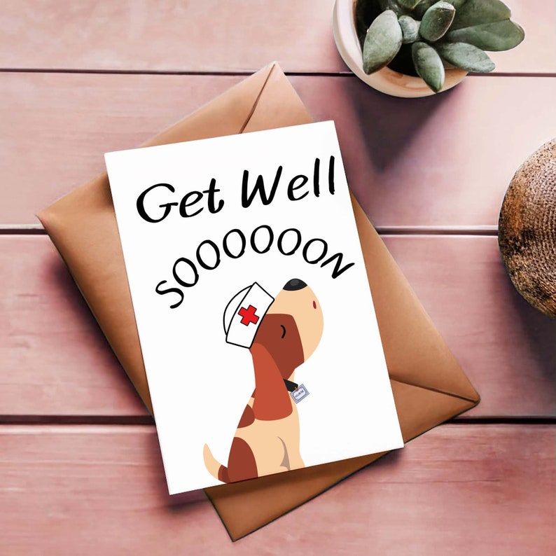 Dog Get Well Soon Dog Card Funny Get Well Card for Shoulder Surgery ... Dog Get Well Soon Dog Card Funny Get Well Card for Shoulder Surgery ...