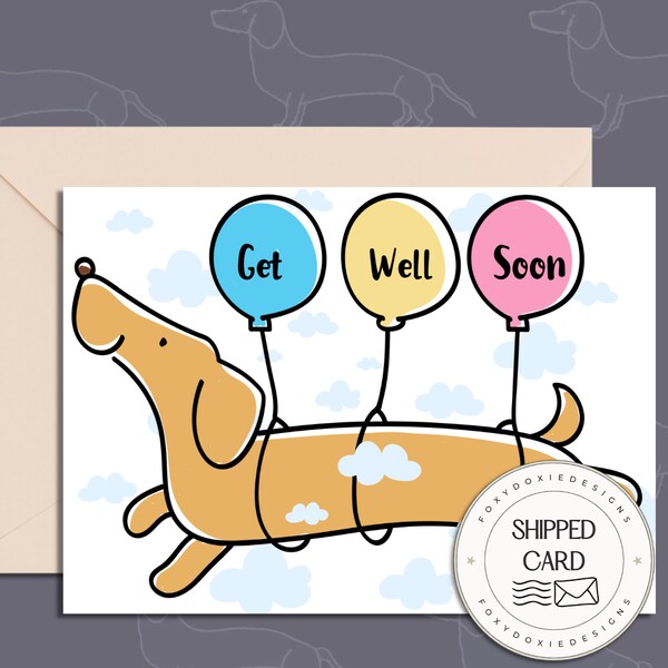 Get Well Soon Card - Etsy