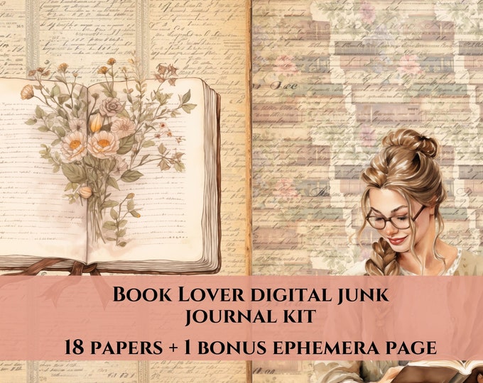 Butterfly Junk Journal Kit Floral Junk Journal Ephemera Spring Junk ...