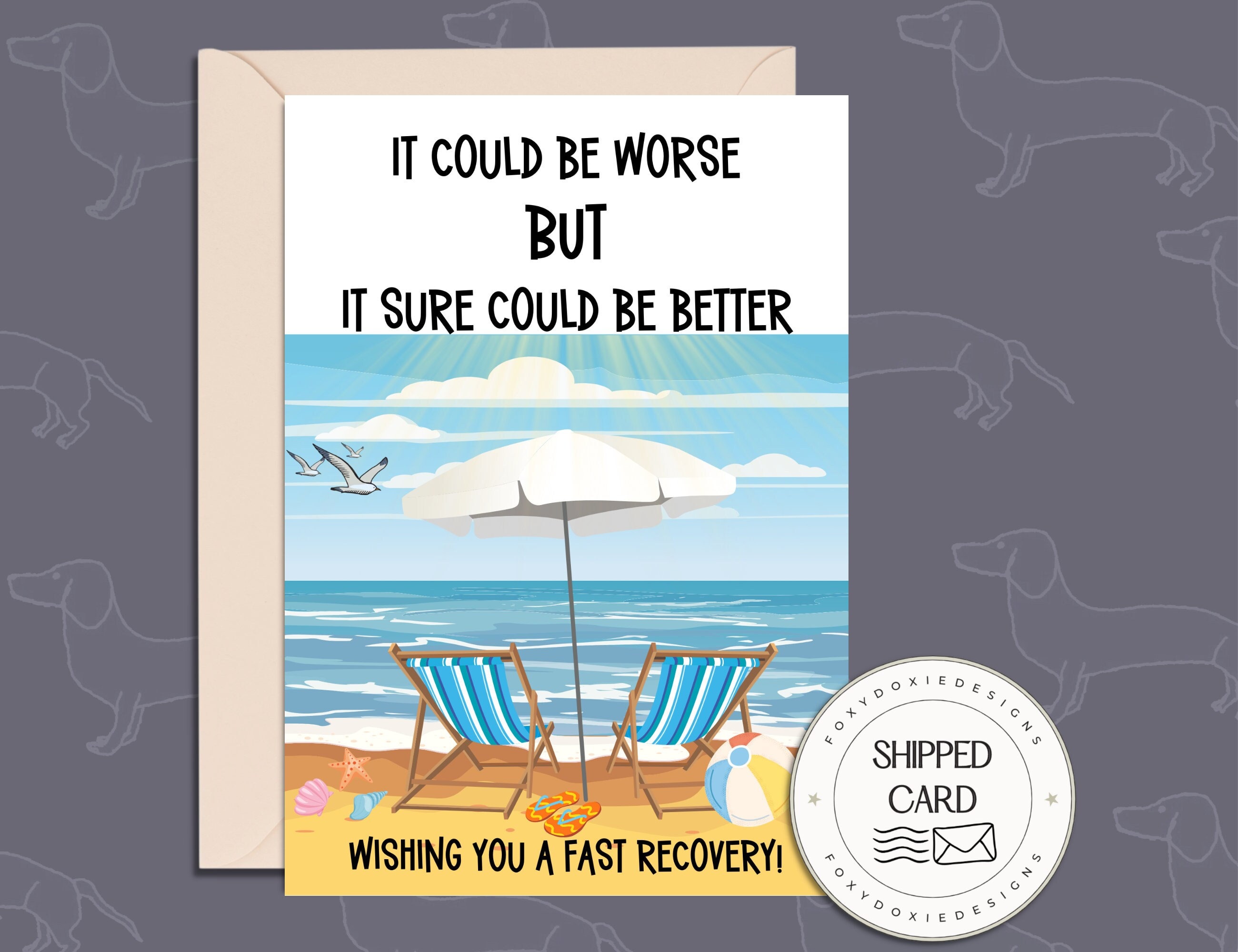 Funny Get Well Card for Men Shoulder Surgery Recovery Card - Etsy