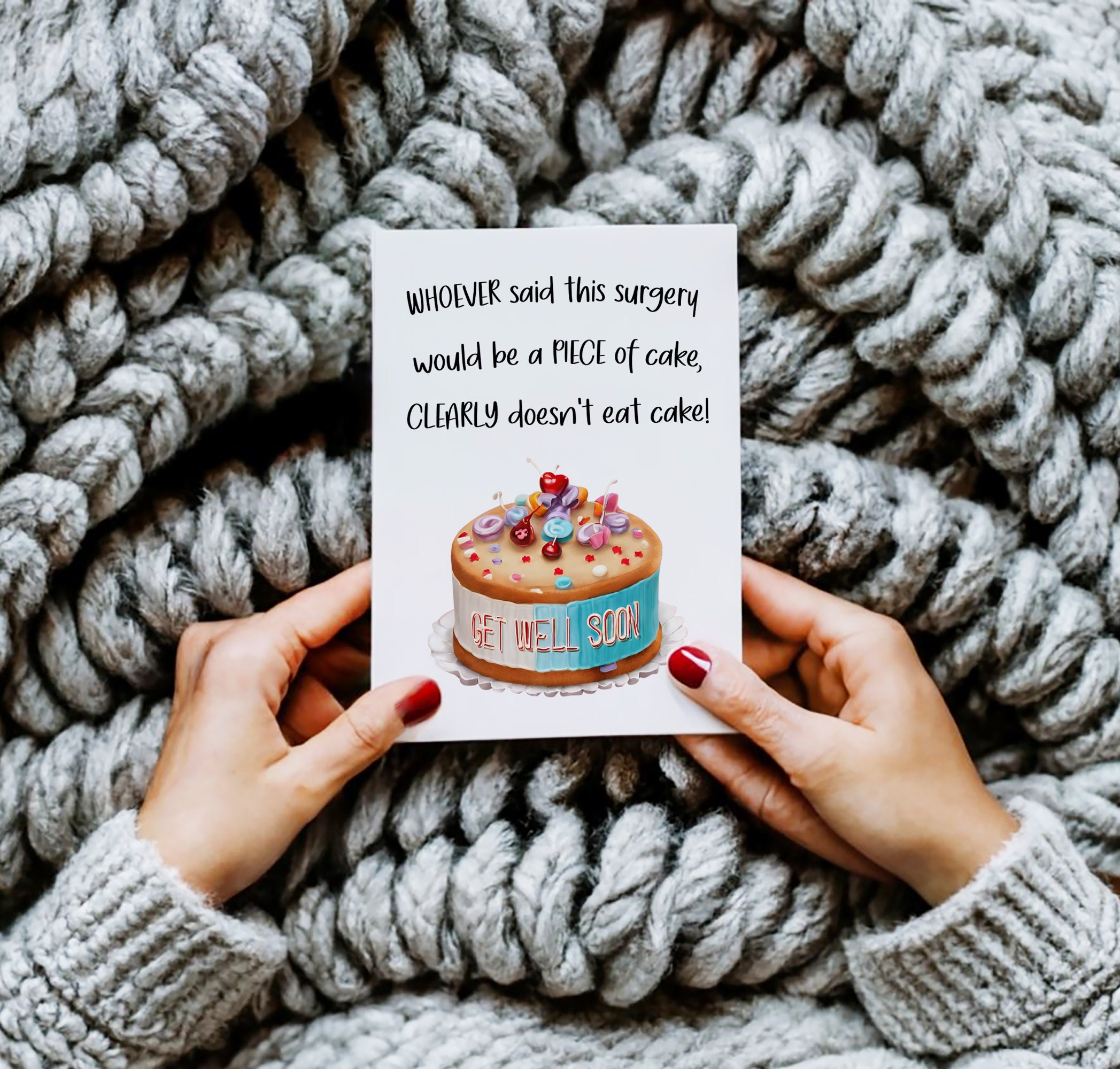 Funny Surgery Recovery Card Printable Get Well Card Digital Download ...