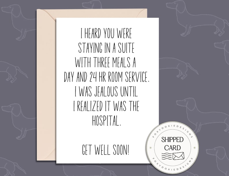 Funny Get Well Card for Friend, After Surgery Recovery Card for ...