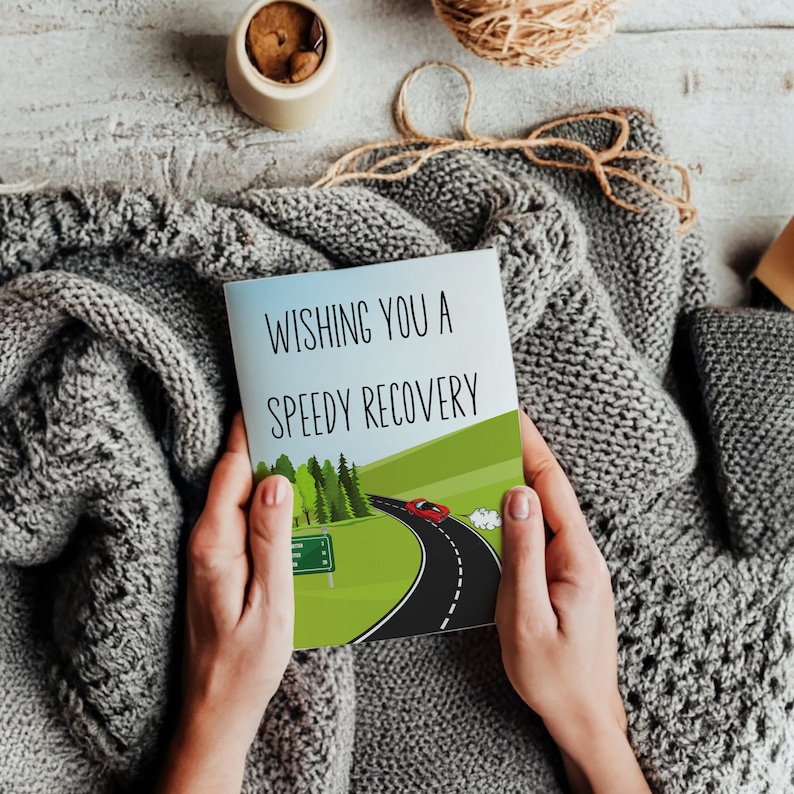 Speedy Recovery Card Printable Get Well After Surgery Card Digital ...