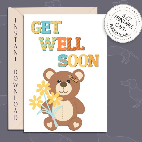 Get Well Card - Etsy