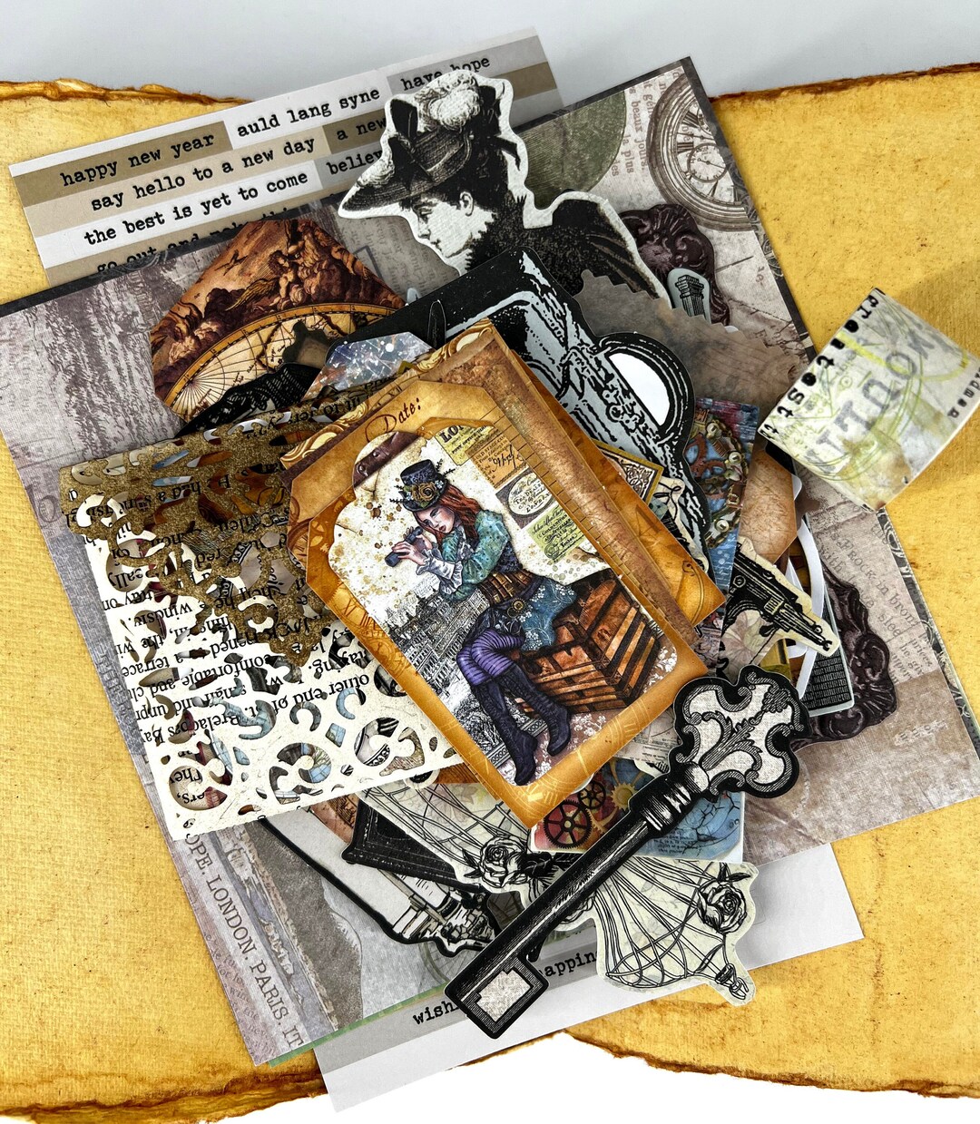 Steampunk Junk Journal Ephemera Pack of Stickers Vintage Journal ...