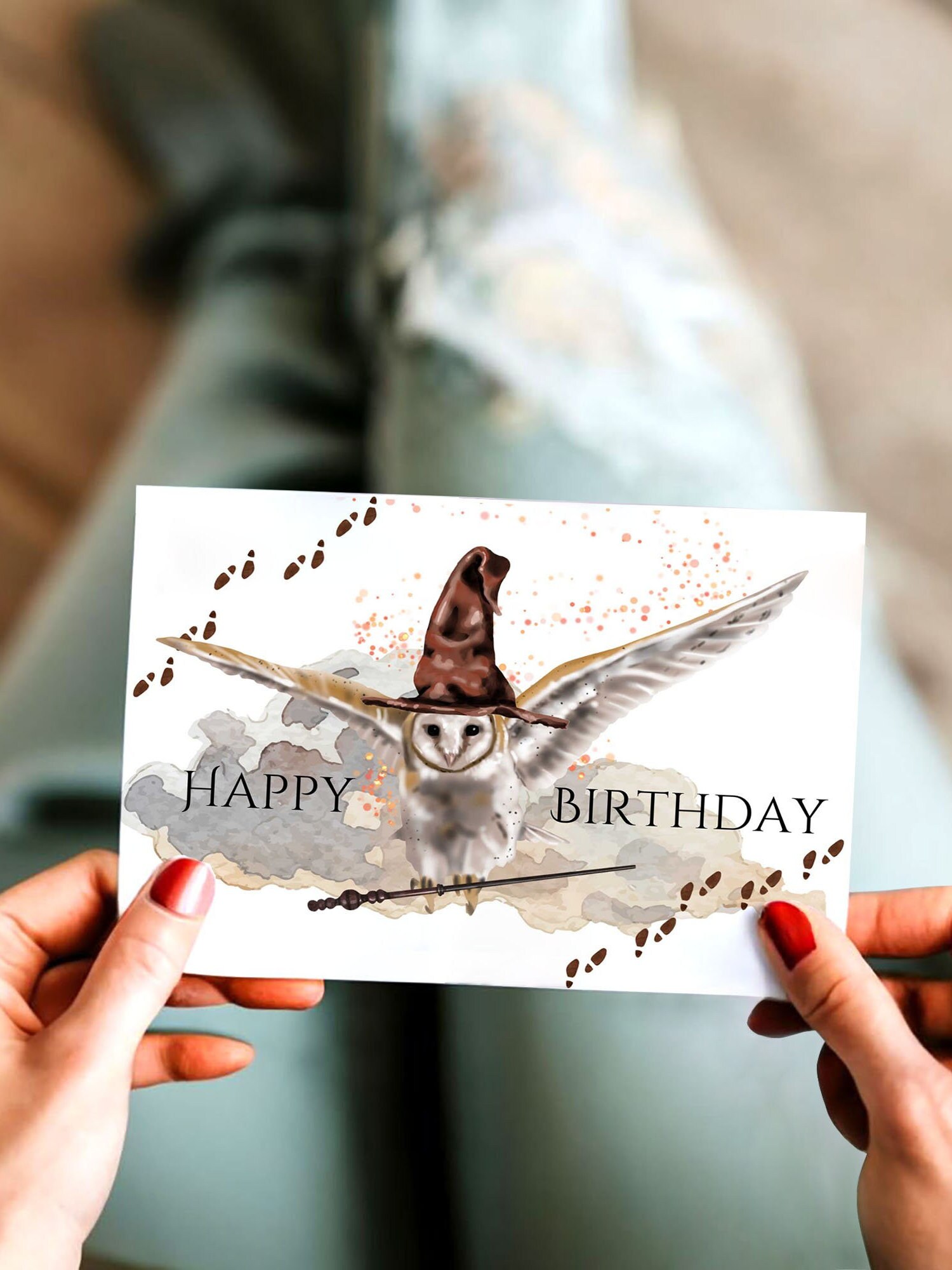 Magical Birthday Card for Kid Wizard Birthday Greeting Card for ...