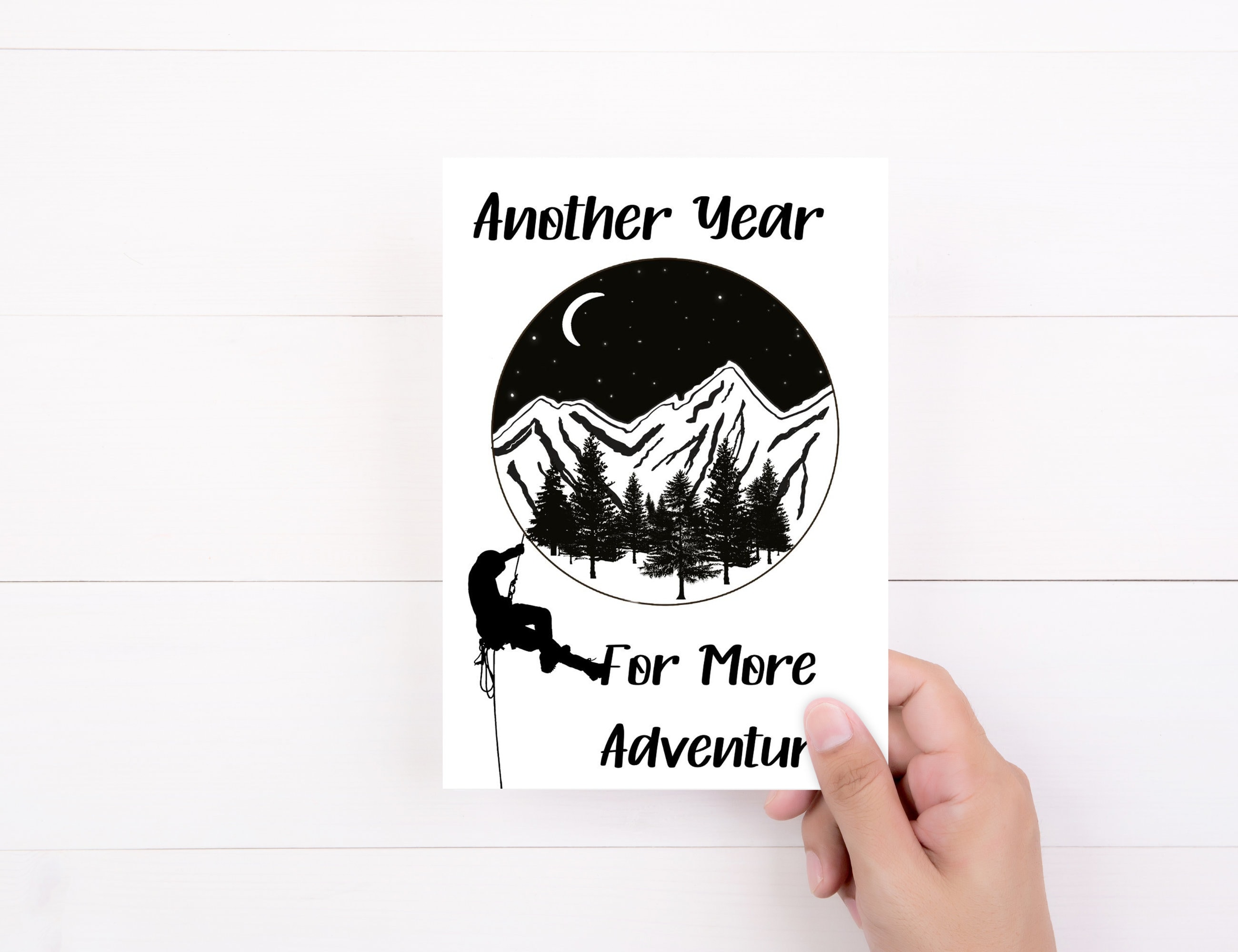 Outdoor Adventure Birthday Card for Him Printable Rock - Etsy