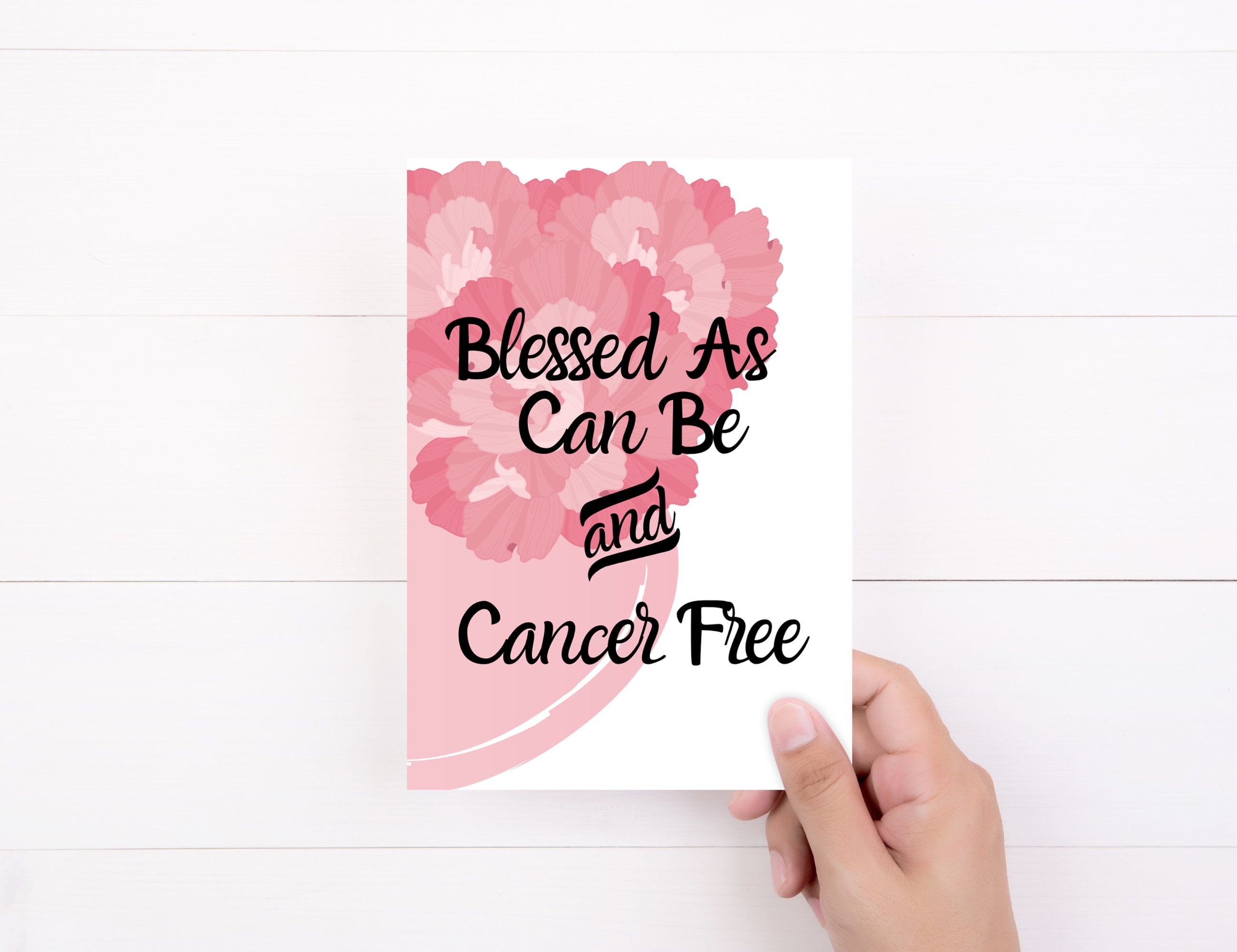 1 Year Cancer Free Cards Printable Blessed Breast Cancer - Etsy