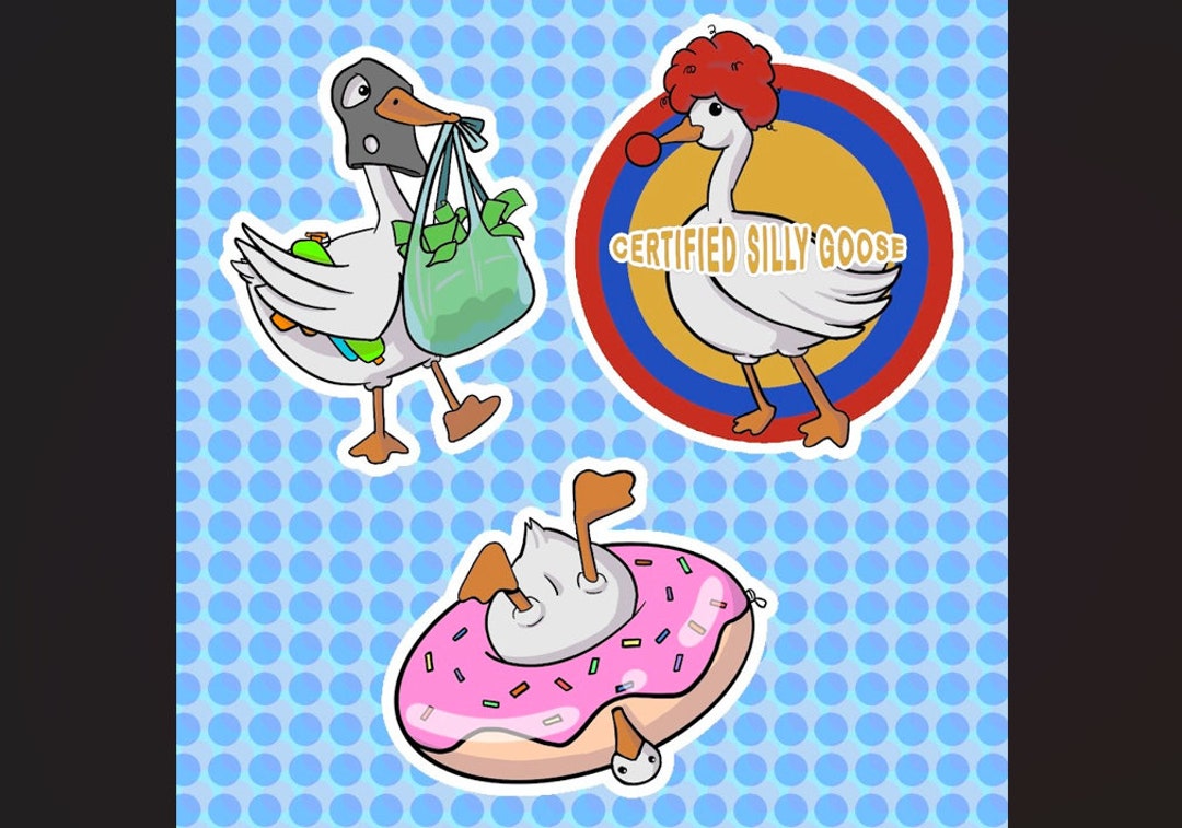 Silly Goose Sticker Set - Etsy