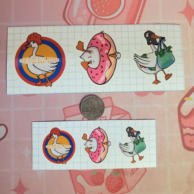 Silly Goose Sticker Set - Etsy