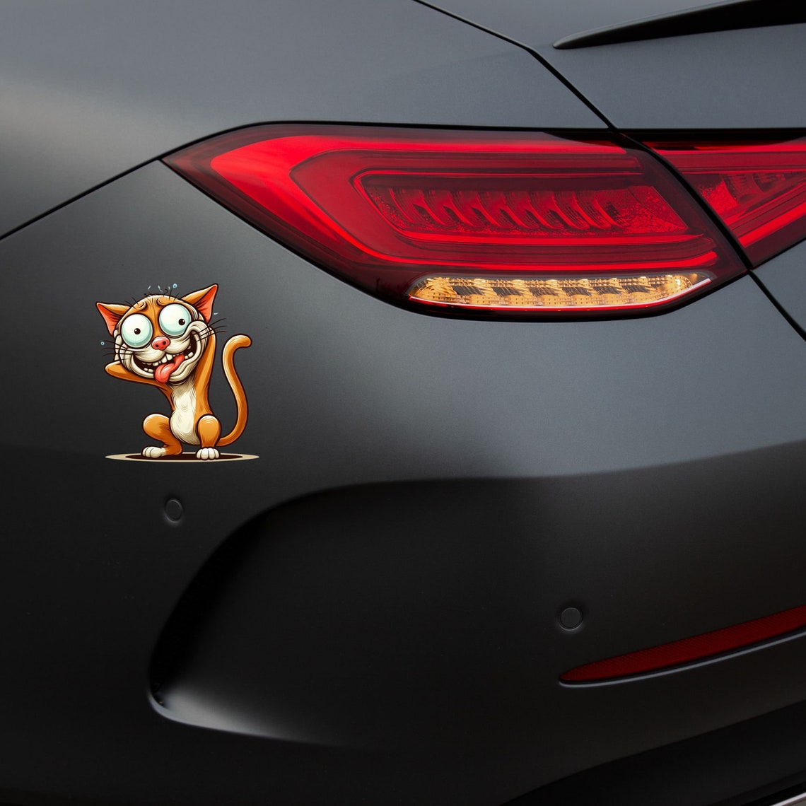 12 Funny Cat, Cute Cat Stickers, Cat Bumper Stickers, Funny Cat ...