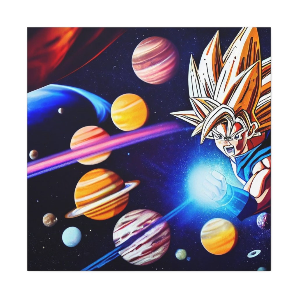 Super Saiyan Planets Goku Canvas - Etsy