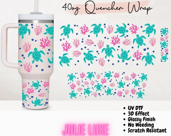 Sea Turtle Sublimation Transfer Printed, Ready to Use, Sublimation ...