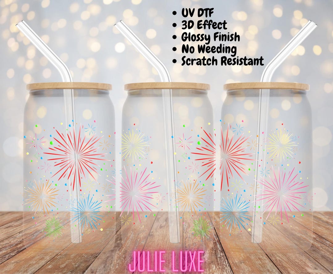 Fireworks | Cup Wrap | Digital Download | PNG | Libbey Glass Can ...