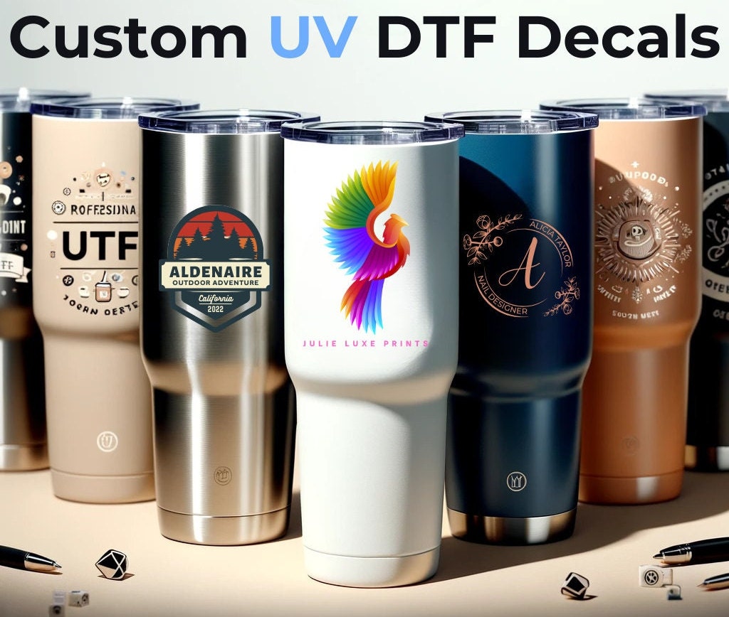 Custom UV DTF Decals, Stickers, Uv DTF Transfers, Superior Quality, No ...