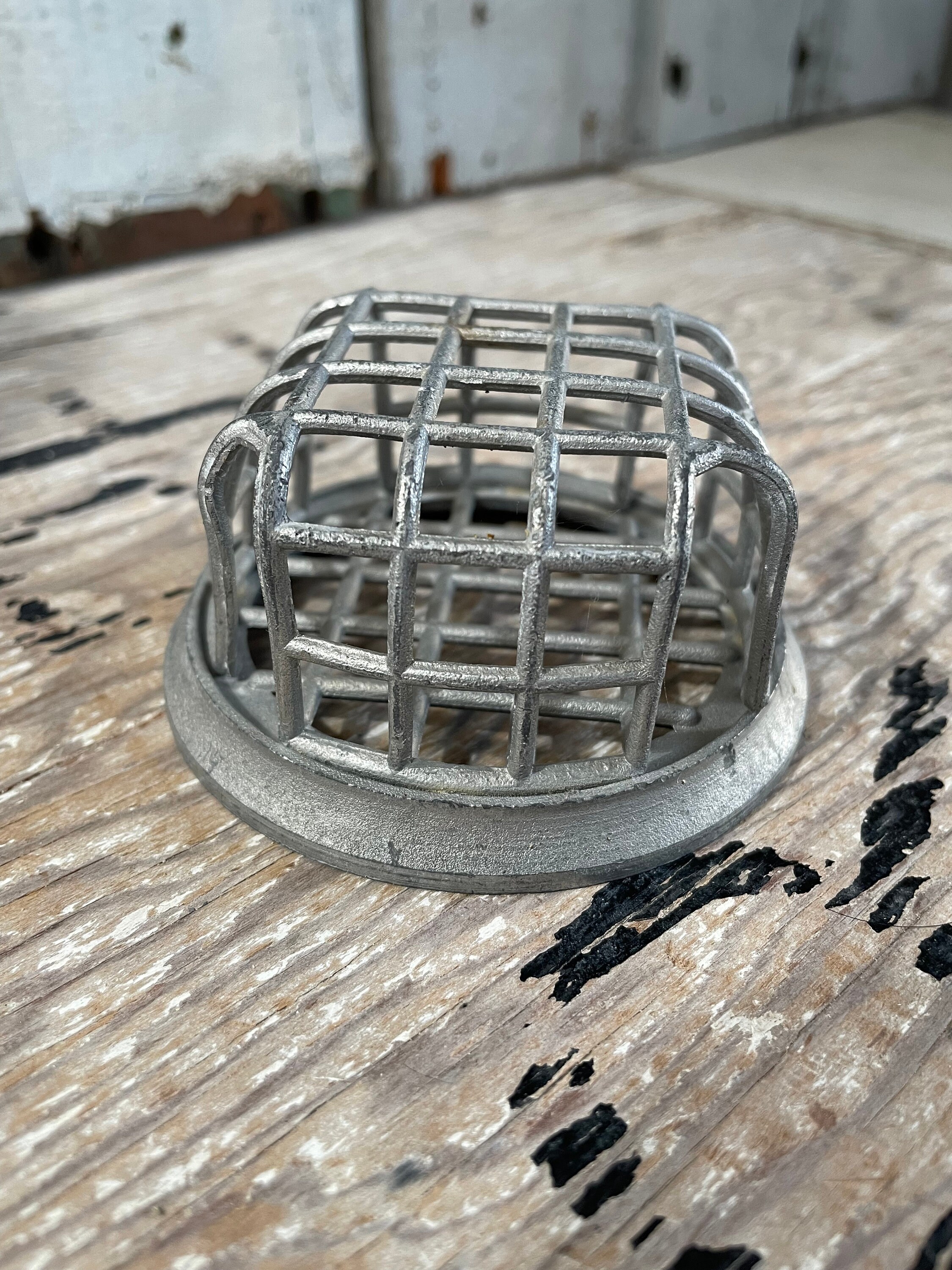 Vintage Cage Flower Frog Metal Floral Frog - Etsy