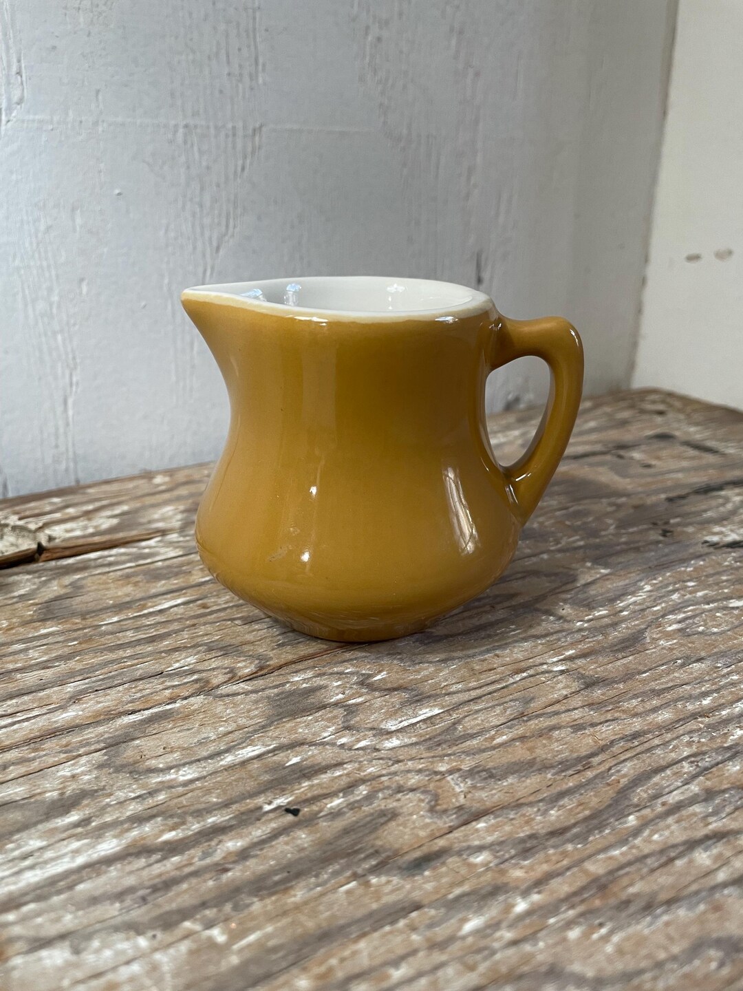 Vintage Creamer Restaurantware Mustard Gold Hotelware Chunky Creamer - Etsy